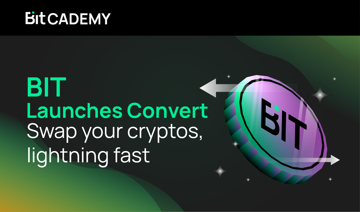 BIT launches Convert – Swap your cryptos, lightning fast